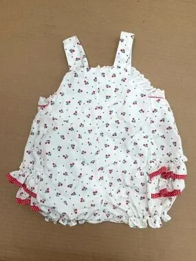 One Pieces | Vintage Cherry Print Baby Bubble Romper Retro Size 36 ...
